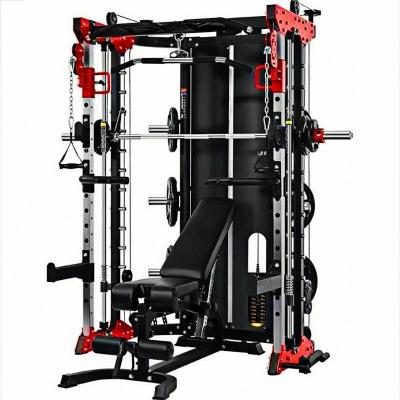 China Selectorized Cable Crossover Smith Machine with 200lb Weight Stack for Home Gym Strength Training for sale