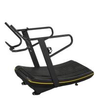 China Commercial Non Motorized Manual Curved Treadmill 1500x430mm Running Area 180kg Load for sale