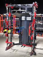 China Selectorized Cable Crossover Smith Machine with 200lb Weight Stack for Home Gym Strength Training for sale