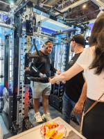 China FRM004C Multi-Function Smith Machine 2200x1500x2200mm with 80-100kg Weight Stacks for Commercial Gyms for sale