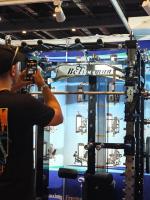 China FRM004C Multi-Function Smith Machine 2200x1500x2200mm with 80-100kg Weight Stacks for Commercial Gyms for sale