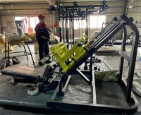 China Commercial 45 Degree Leg Press Machine Plate Loaded Gym Equipment 2420x1660x1450mm 177kg for sale