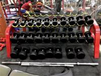 China Indoor Metal Dumbbell Rack 2.3m x 0.9m x 0.9m 50kg Capacity for Gym Weight Training for sale