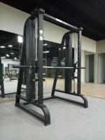 China Multi-Function Smith Machine Squat Rack 2.3m x 1.6m Steel Frame Custom Logo Gym Exercise Station for sale