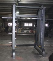 China Multi-Function Smith Machine Squat Rack 2.3m x 1.6m Steel Frame Custom Logo Gym Exercise Station for sale