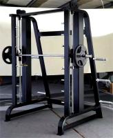 China Multi-Function Smith Machine Squat Rack 2.3m x 1.6m Steel Frame Custom Logo Gym Exercise Station for sale