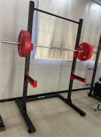 China Commercial Multi-Function Steel Power Rack Gym Fitness Equipment 1500x1500x2400mm 100kg for sale