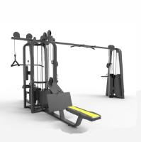 China 5 Station Multi-Function Gym Trainer Commercial Strength Machine Steel Bodybuilding Equipment 7x5x2.4m for sale