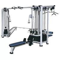 China 5 Station Multi-Function Gym Trainer Commercial Strength Machine Steel Bodybuilding Equipment 7x5x2.4m for sale