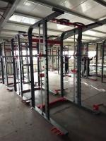China Commercial Power Squat Rack 1470x2330x2200mm Multifunctional Smith Machine Weight Lifting Bench Press for sale