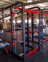 China Commercial Power Squat Rack 1470x2330x2200mm Multifunctional Smith Machine Weight Lifting Bench Press for sale