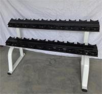 China Commercial 3 Tier Dumbbell Rack Steel Q235 Body Building Fitness Storage for Gym for sale