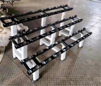 China Commercial 3 Tier Dumbbell Rack Steel Q235 Body Building Fitness Storage for Gym for sale