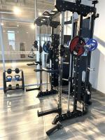 China Commercial Cable Crossover Station Multi-Functional Smith Machine 2200x2000x2300mm Steel Frame for sale