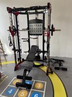 China Commercial Cable Crossover Station Multi-Functional Smith Machine 2200x2000x2300mm Steel Frame for sale