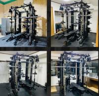 China Commercial Smith Machine Multi-Function Fitness Equipment 2300mm Cable Crossover Bench for sale