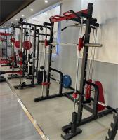 China All in One Home Gym Power Rack with Pull Up Bar and Weight Bumper Plates 1370x1970x2200mm 128kg for sale