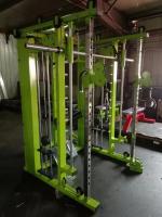 China Commercial All-In-One Home Gym Fitness Rack Multi-Functional Steel Smith Machine 150kg Capacity for Strength Training for sale