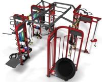 China Gym Machine Weightlifting Pull up Eight-door Comprehensive Trainer Multifunction Squat Rack for sale