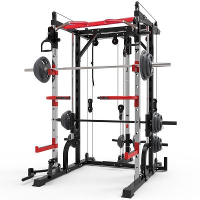 China Commercial All-in-One Functional Trainer Smith Machine 520kg Multi Gym Strength Training Rack for sale