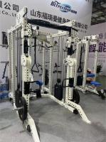 China Commercial All-in-One Functional Trainer Smith Machine 520kg Multi Gym Strength Training Rack for sale