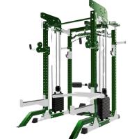 China Commercial All-in-One Functional Trainer Smith Machine 520kg Strength Training Gym Rack for sale
