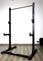 China Steel Home Gym Power Rack with Weight Bench Barbell Bar Half Squat Rack 20kg for sale