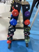 China FR-846 A-Type Steel Dumbbell Rack 450x600x1000mm Foldable Multifunctional for Fitness Center Bodybuilding for sale
