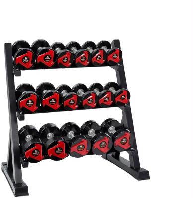 China Befreeman FR02 Three-Layer Commercial Dumbbell Rack 950x560x950mm Metal Storage for Gym Strength Training for sale