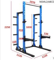 China Wall Mount Foldable Squat Rack 2319x1440x1069mm 230kg Home Gym Fitness Equipment for sale