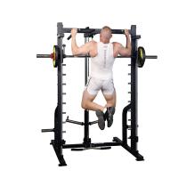 China Commercial Functional Trainer Smith Machine Squat Rack 1370x1970x2200mm 128kg for sale