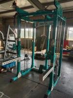 China Multi-Functional Smith Machine 2200x1500x2200mm 500kg All-In-One Indoor Gym Equipment with 80kg Weight Stacks for sale