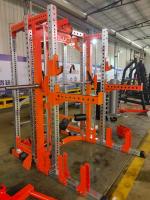China Multi-Functional Smith Machine 2200x1500x2200mm 500kg All-In-One Indoor Gym Equipment with 80kg Weight Stacks for sale