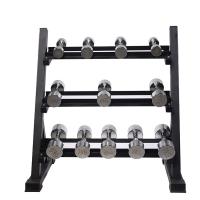 China Commercial 3-Tier Dumbbell Rack 950x560x950mm Steel Q235 Fitness Equipment for Gyms for sale