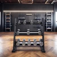 China Commercial 3-Tier Dumbbell Rack 950x560x950mm Steel Q235 Fitness Equipment for Gyms for sale