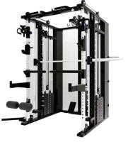 China Multi-Functional Smith Machine 3x80kg Weight Stacks Adjustable Barbell Squat Rack for Unisex Fitness Training for sale