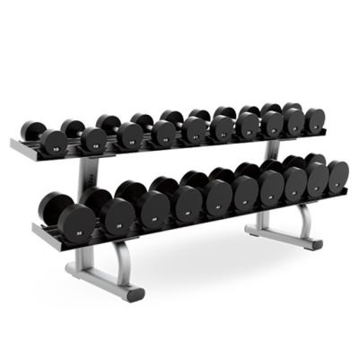 China 2-Layer Dumbbell Rack Set 450x600x1000mm with TIG Welding for Fitness Centers and Home Gyms for sale