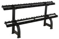 China 2-Layer Dumbbell Rack Set 450x600x1000mm with TIG Welding for Fitness Centers and Home Gyms for sale