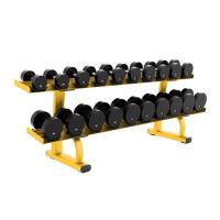 China 2-Layer Dumbbell Rack Set 450x600x1000mm with TIG Welding for Fitness Centers and Home Gyms for sale