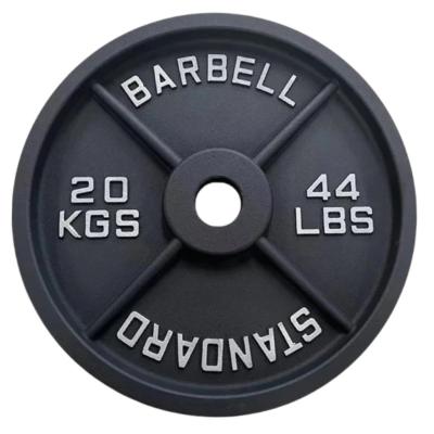 China Four Rib Cast Iron Barbell Weight Plates 20-45 LBs for Gym Strength Training - Bulk Production Available for sale