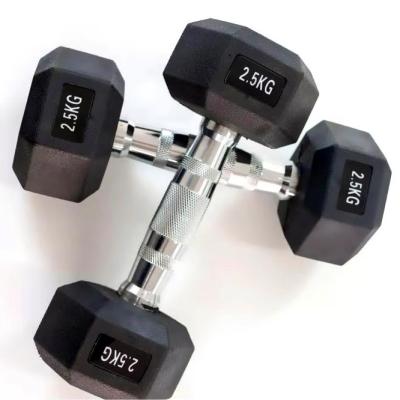 China Befreeman Custom Logo Hex Rubber Dumbbell 2.5-80kg for Strength Training and Gym Equipment for sale