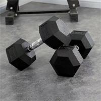China Befreeman Custom Logo Hex Rubber Dumbbell 2.5-80kg for Strength Training and Gym Equipment for sale