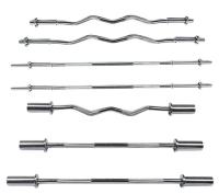 China 1.2m 8kg Chrome Curl Barbell Bar 400LB Max Weight Strength Training Gym Equipment for sale