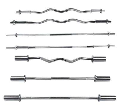 China 1.2m 8kg Chrome Curl Barbell Bar 400LB Max Weight Strength Training Gym Equipment for sale