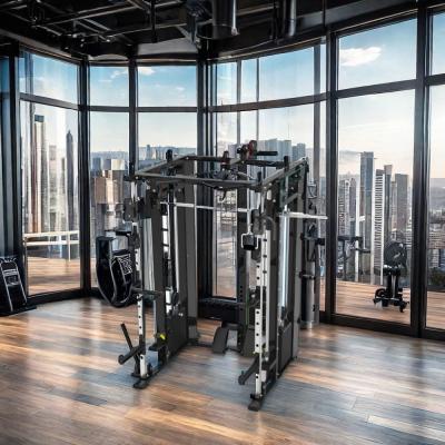 China Commercial All-in-One Smith Machine Functional Trainer 520kg Home Gym Rack Multi-Functional Strength Training for sale