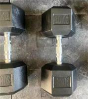 China Cast Iron Hex Dumbbells 2.5-40kg Adjustable Home Gym Fitness Equipment with Rubber Cover for sale