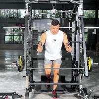 China Commercial Multi Gym Smith Machine with Adjustable Pulley Leg Press 500kg for sale