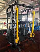 China Commercial Multi-Function Smith Machine Power Cage Squat Rack 500kg Weight Capacity for sale