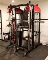 China Commercial Multi-Function Smith Machine Power Cage Squat Rack 500kg Weight Capacity for sale