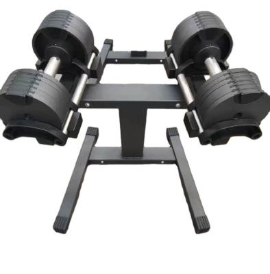 China Adjustable Dumbbell Set 20KG 32KG Home Gym Strength Training Free Weights Metal Fitness Equipment for sale